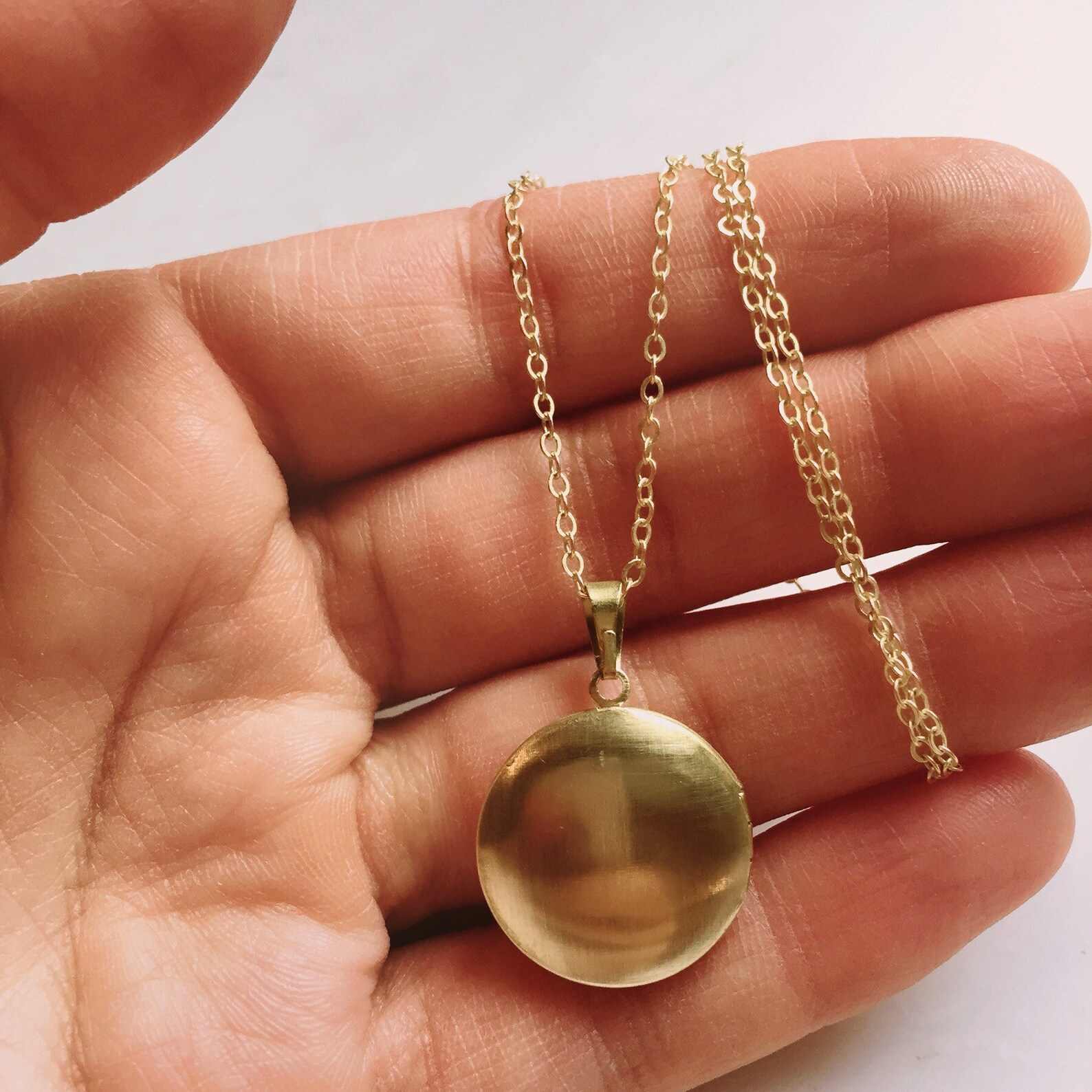 Tiny Locket Small Gold Locket Custom Necklace Small Locket - Etsy