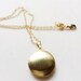 Tiny Locket, Small Gold Locket, Custom Necklace, Small Locket Necklace ...