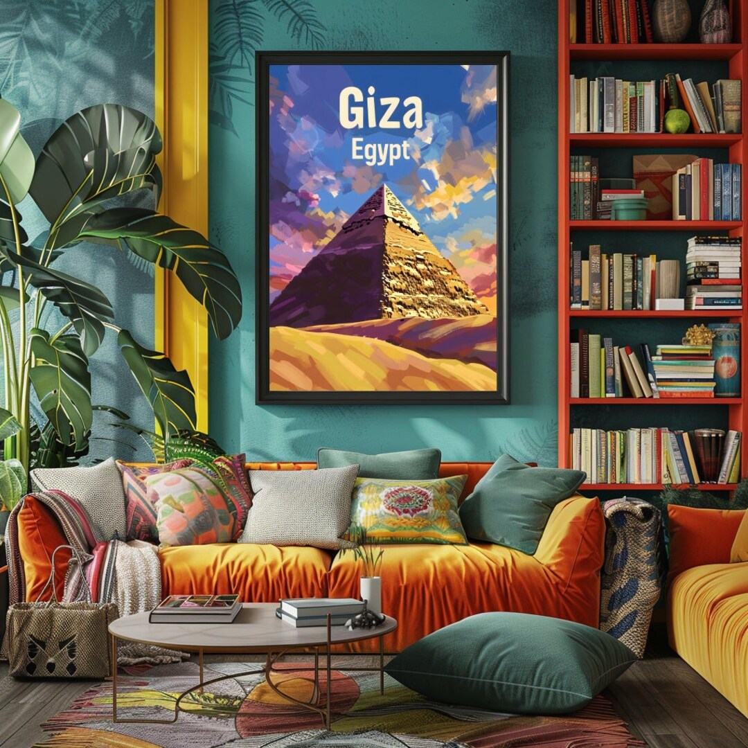 Wonder of Egypt Giza Pyramids Poster - Etsy