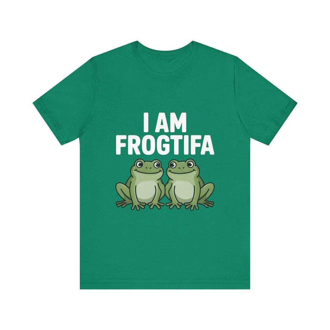 I Am Frogtifa Tee, Frog Meme Tee, Funny Animal Shirt, Cute Amphibian ...