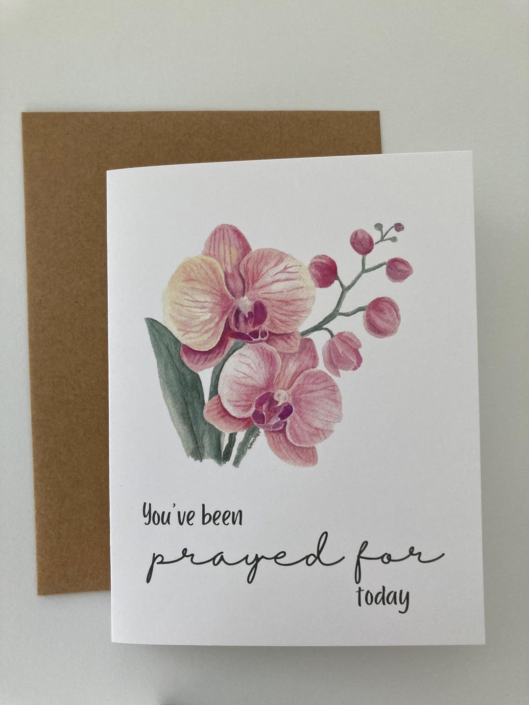 Hand Painted Watercolor Greeting Card, Encouragement, Friendship ...