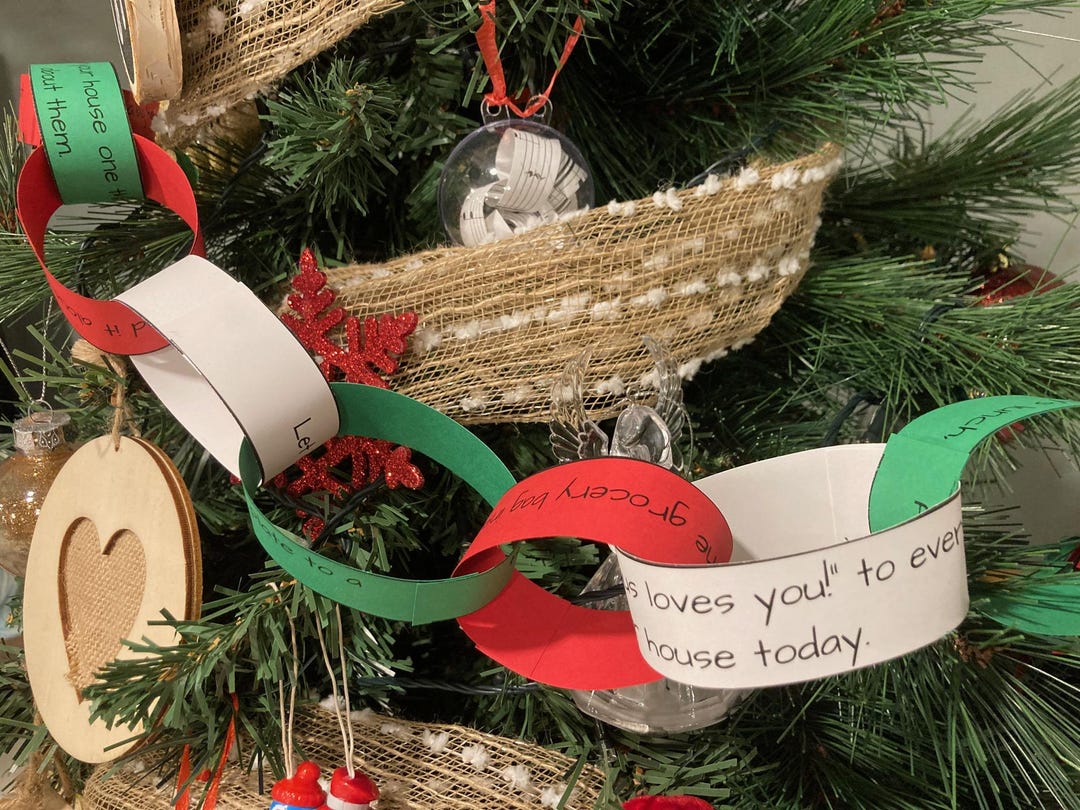 Advent Paper Chain Printable – Christmas Countdown Activities for Kids ...