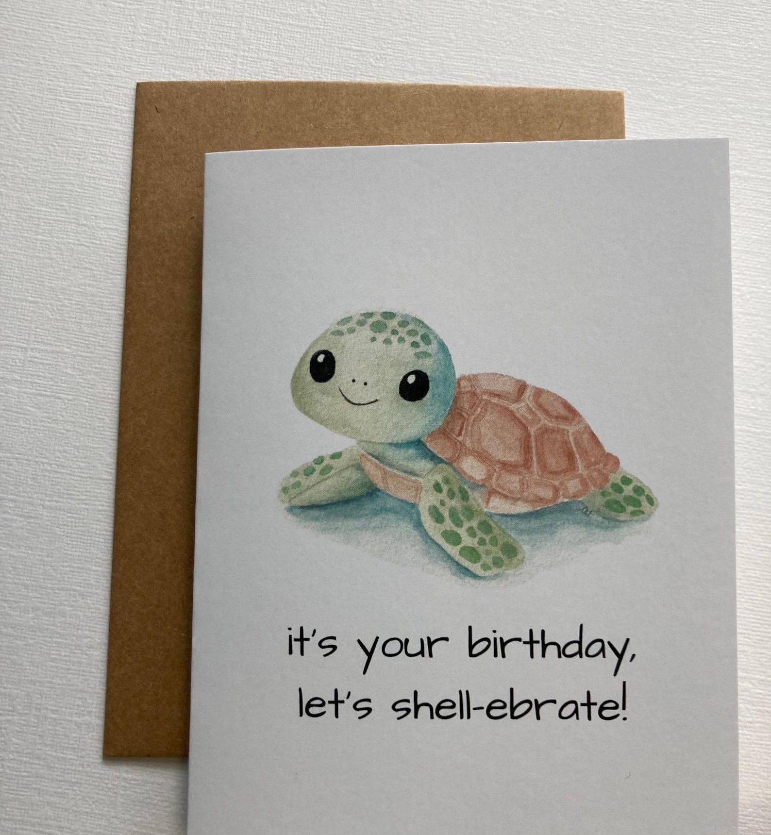 Hand Painted Watercolor Birthday Greeting Card, Encouragement, Just ...