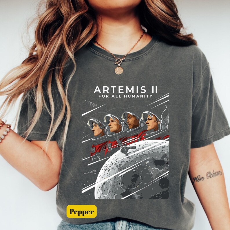 Artemis II Space Mission Graphic NASA Inspired Astronaut Crew ...