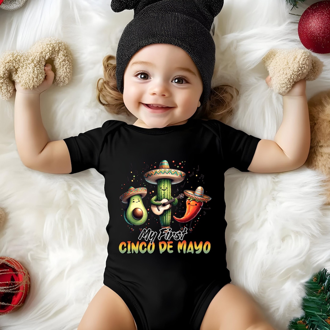 My First Cinco De Mayo Baby Onesie Mexican Fiesta Bodysuit Baby Cinco ...
