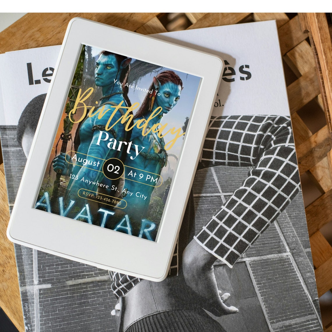 Editable Avatar Birthday Card, Digital Download, Customizable Birthday ...