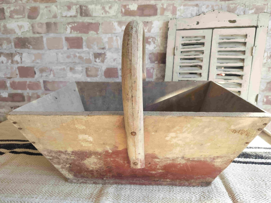 Vintage French Wooden Trug - Etsy