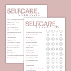 Self-care Planner Printable Mindfulness Workbook Self-love Journal ...