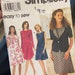 SIMPLICITY 7117 Sewing Pattern Misses Jacket and Dress Sizes 20 22 24 ...
