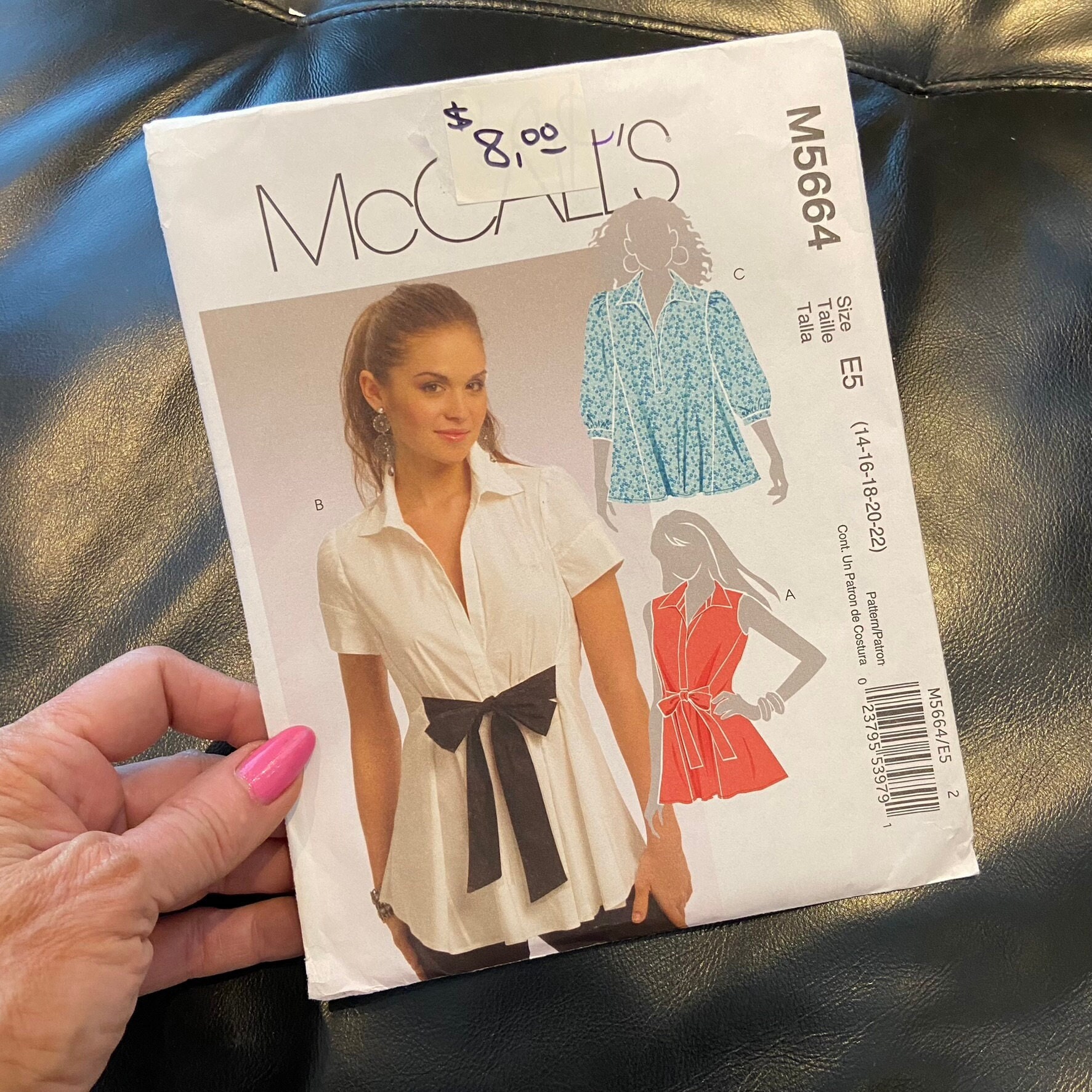 MCCALLS 5664 Sewing Pattern Misses Shirts Sizes 14 16 18 20 22 UNCUT - Etsy