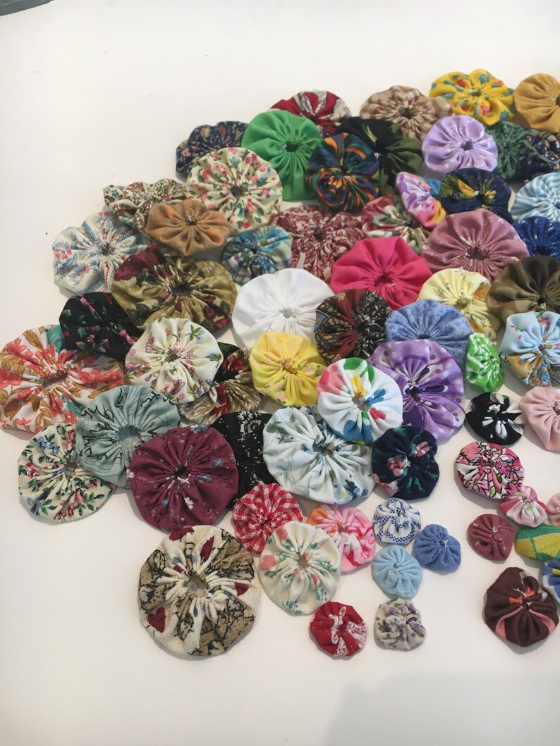 Yoyo, Yoyo Lot, 100 Random Sizes, Handmade, 100 Assorted Sizes, Yoyos ...
