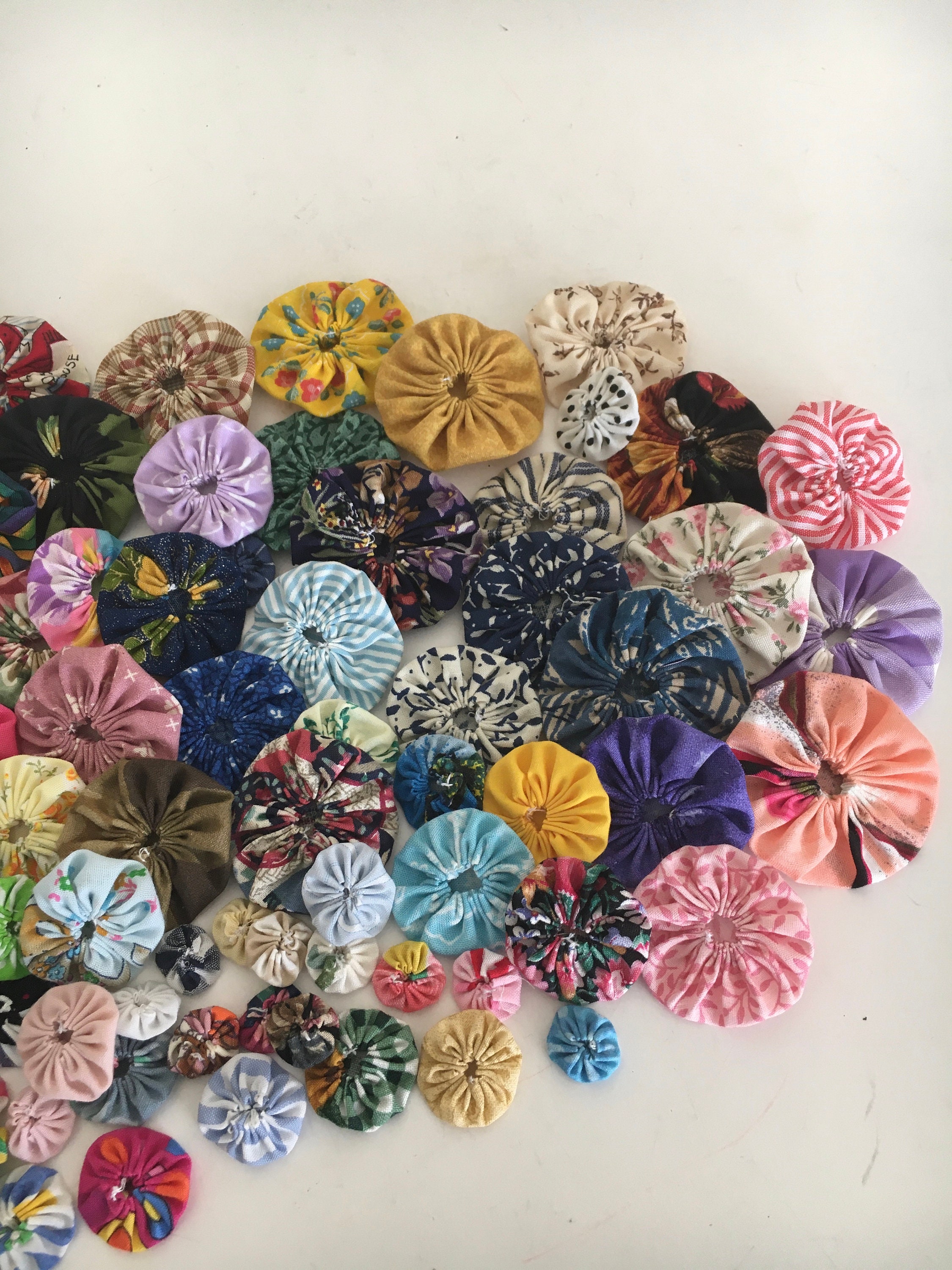 Yoyo, Yoyo Lot, 100 Random Sizes, Handmade, 100 Assorted Sizes, Yoyos ...