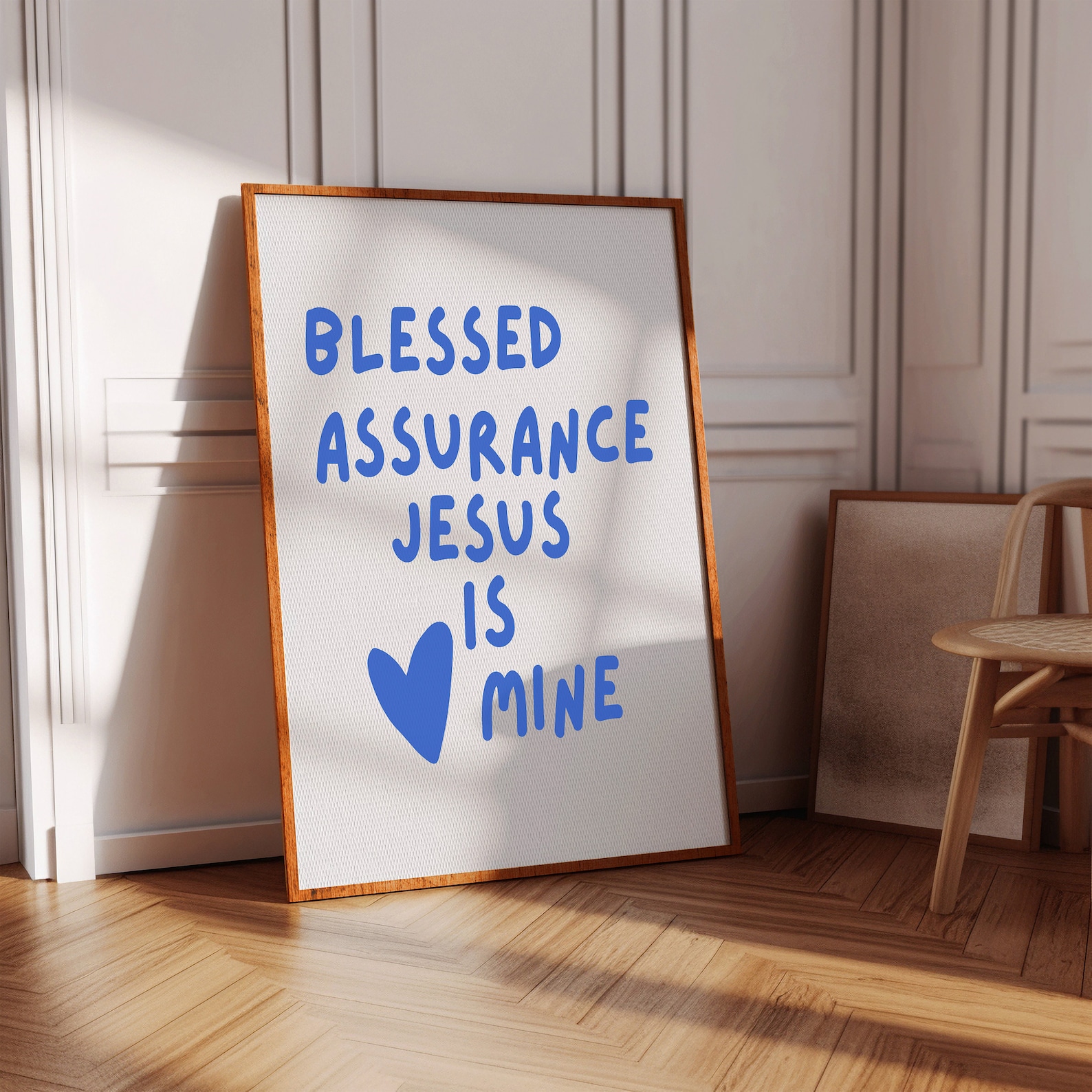 Blessed Assurance Jesus is Mine Digital Poster JPEG Christian Artwork ...