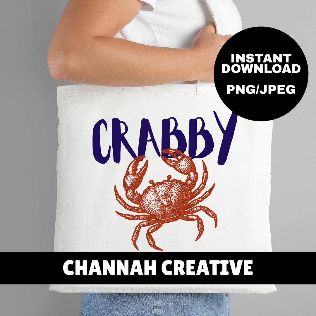 Crab Png Nautical PNG Crabby PNG DTG Fisherman Aesthetic Seaside Png ...