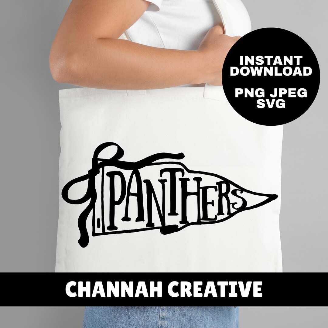 Panthers Pennant SVG PNG JPEG Panther Mascot Cut File Panthers Shirt ...