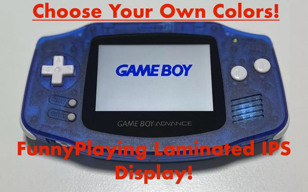 Choose YOUR OWN Colors Custom Backlit Gameboy Advance! - Etsy