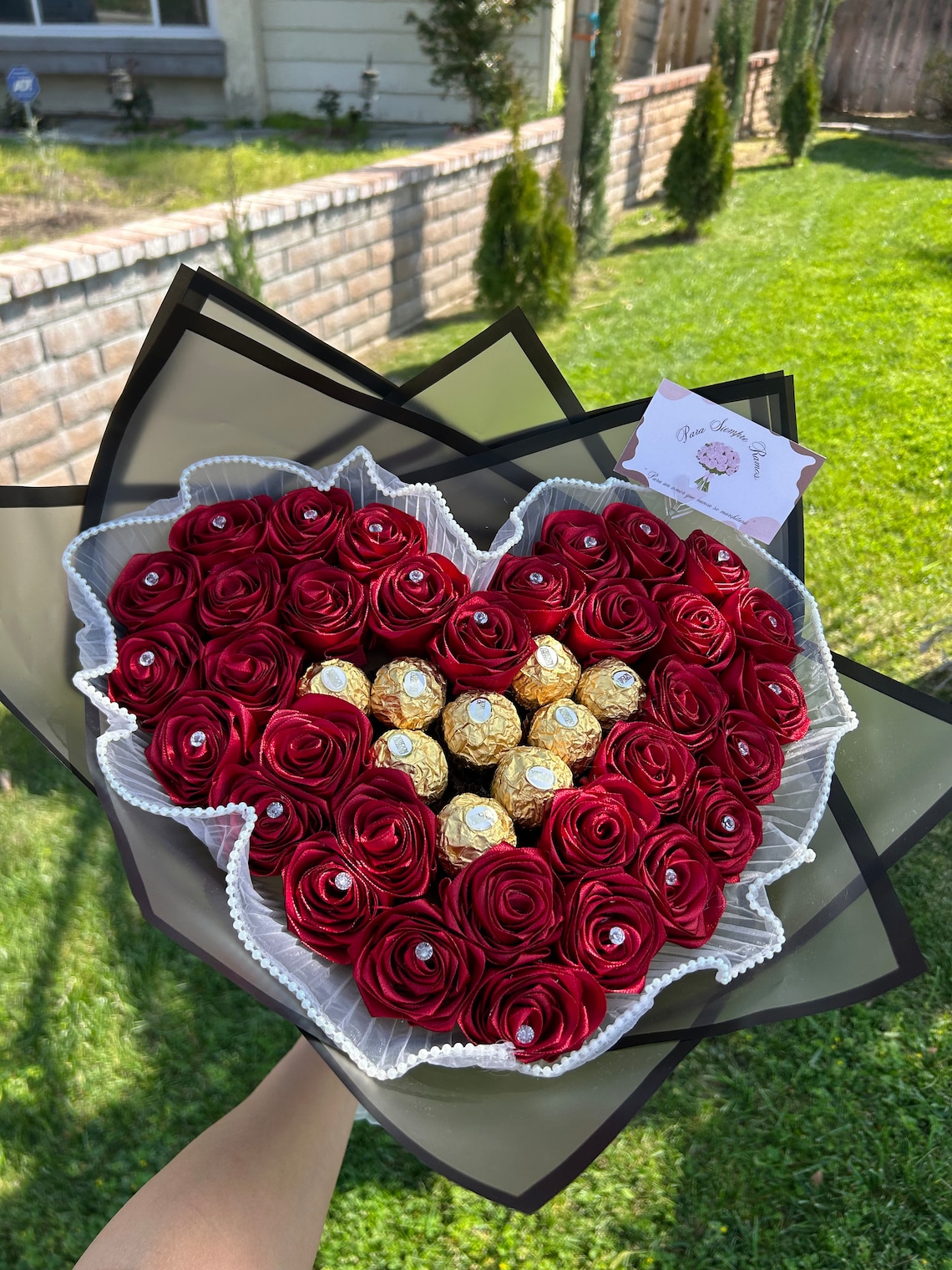 Heart Shaped Eternal Bouquet, Ramo Buchón Eterno En Forma De Corazón - Etsy