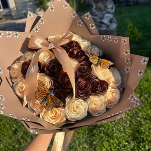 Barro Bouquet, Eternal Rose Bouquet, Ramo Buchón Eterno - Etsy