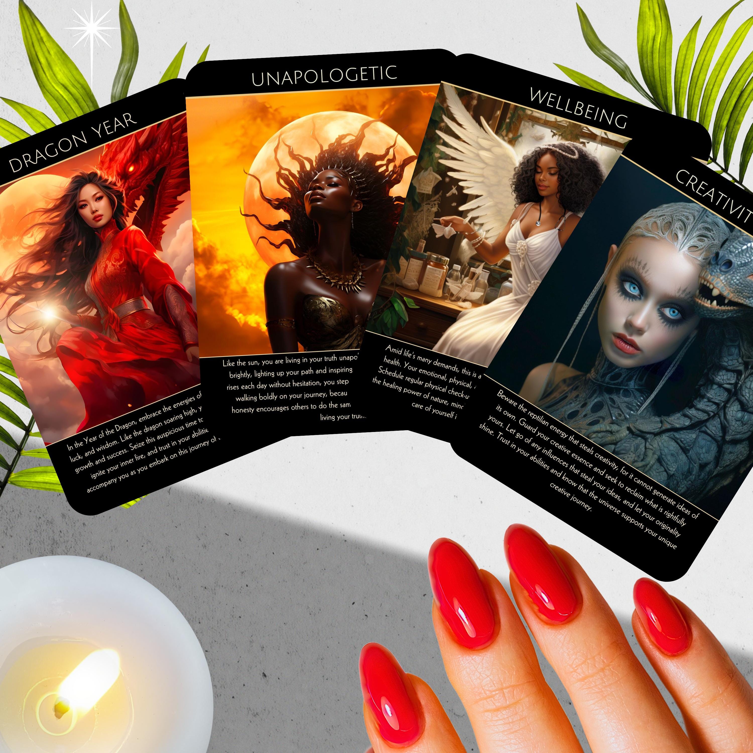 The Messenger Oracle Deck (93 Unique Cards) + How to Use - Etsy