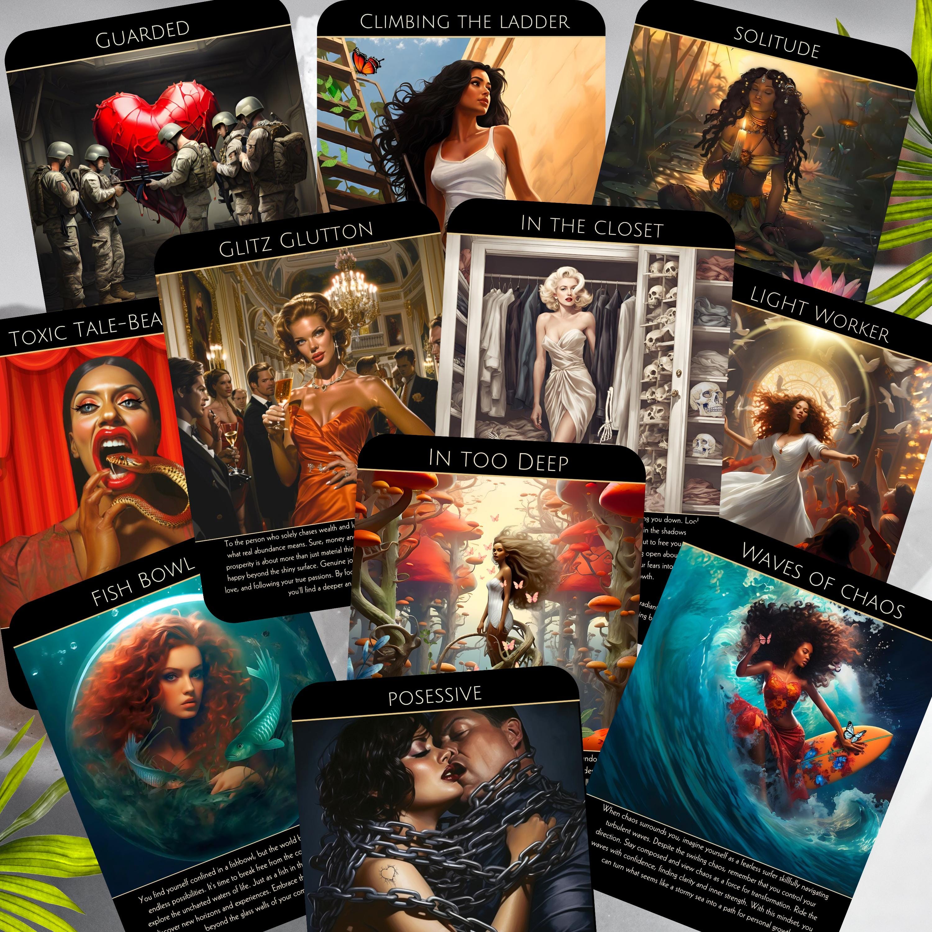 The Messenger Oracle Deck (93 Unique Cards) + How to Use - Etsy