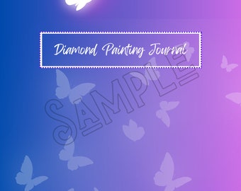 Diamond Painting Journal, Printable Digital Diamond Painting Log Book ...