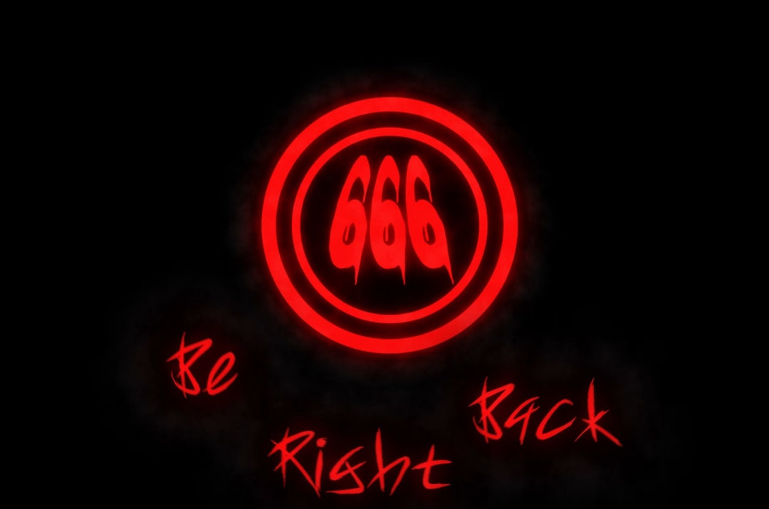 666 Be Right Back Screen - Etsy