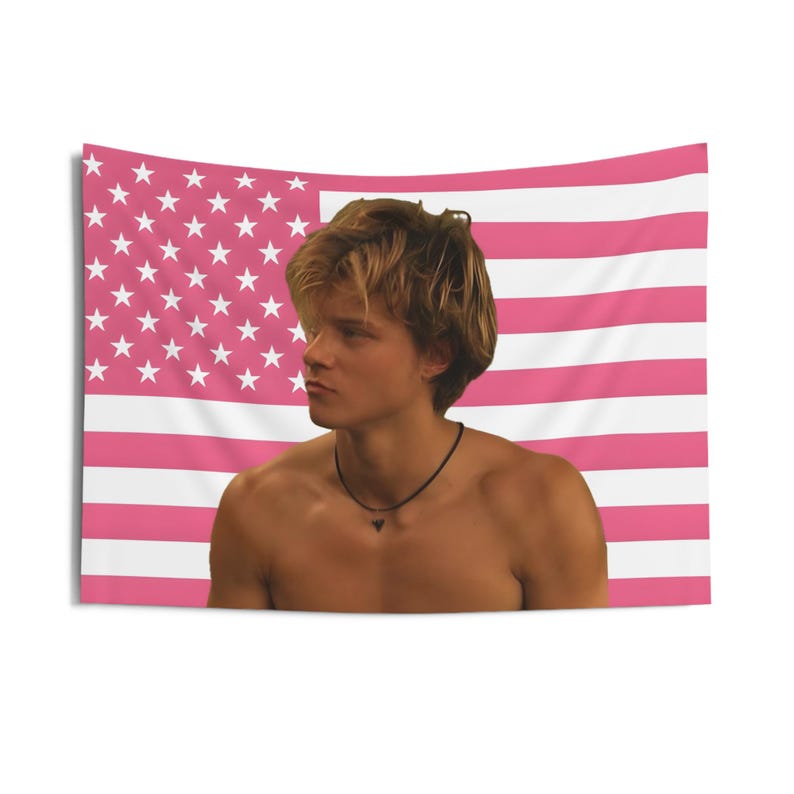 JJ Maybank Pink Flag Rudy Pankow Photo Pink USA America Flag OBX Fan ...