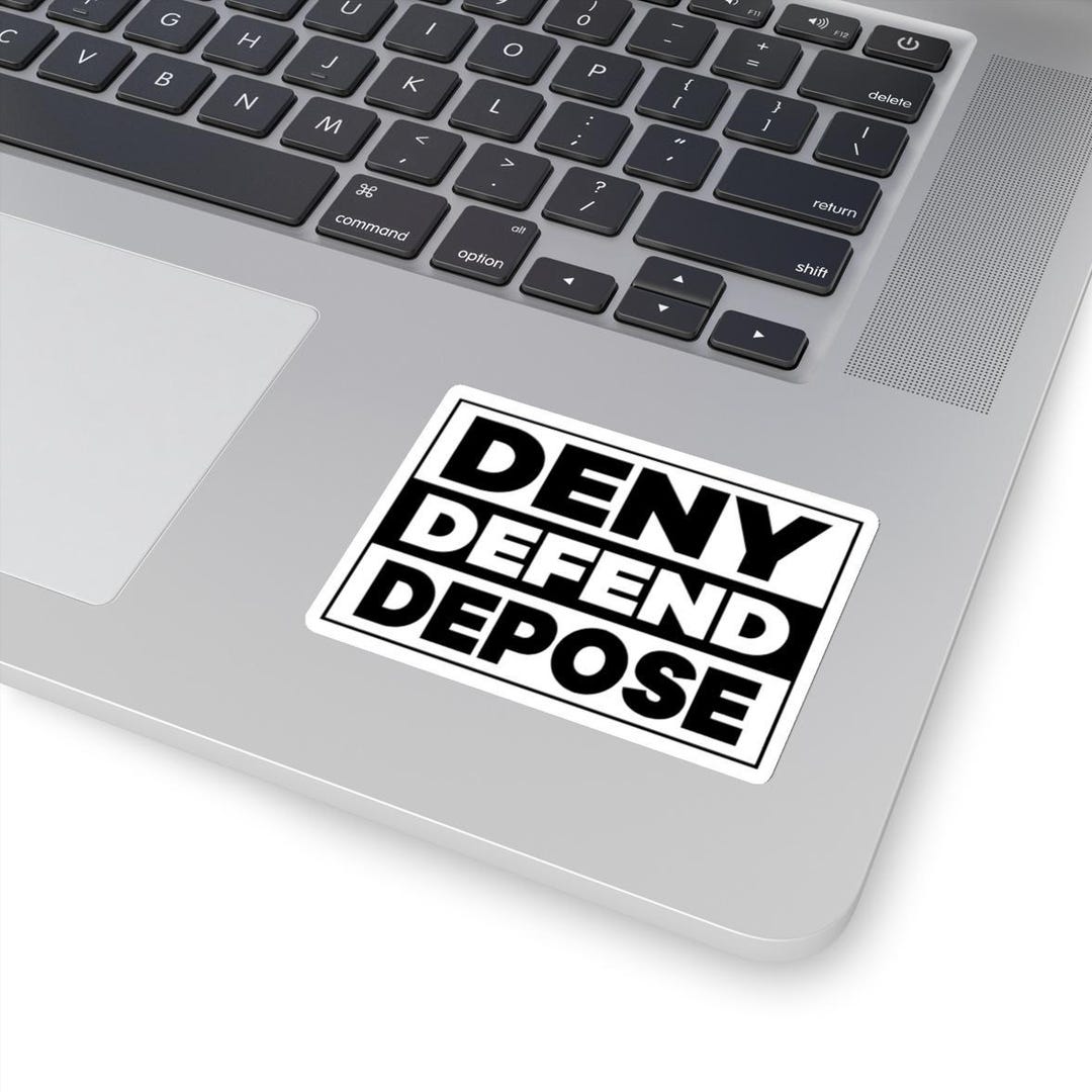DENY DEFEND DEPOSE Sticker - Etsy
