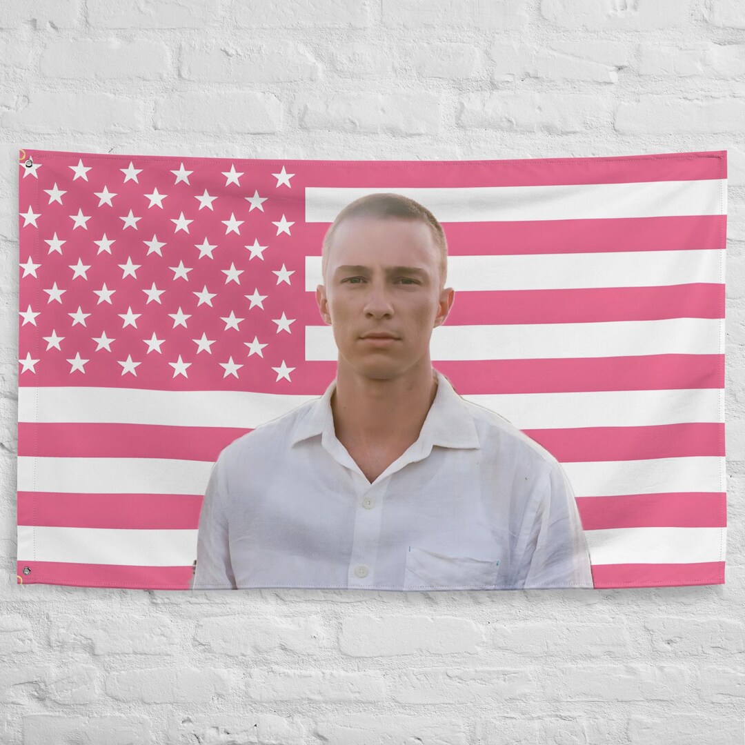 Rafe Cameron, Drew Starkey Photo Pink USA America Flag, Personalized ...