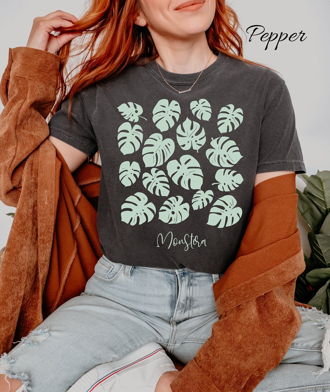 Comfort Colors Monstera Plant T Shirt for Plant Lady Shirt for Plant ...