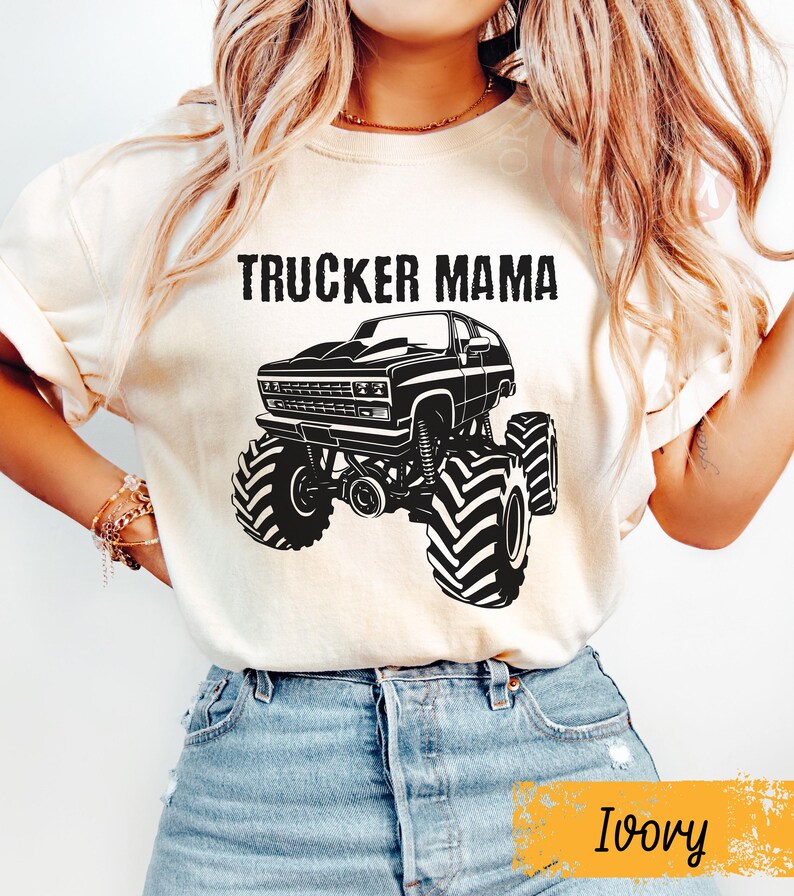 Trucker Mama Shirt, Monster Truck Mama Tee, off Road Mom Shirt, Lifted ...