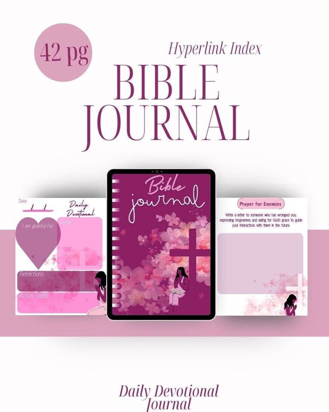 Digital Bible Journal W/hyperlinks / Prayer Journal / Devotion Journal ...