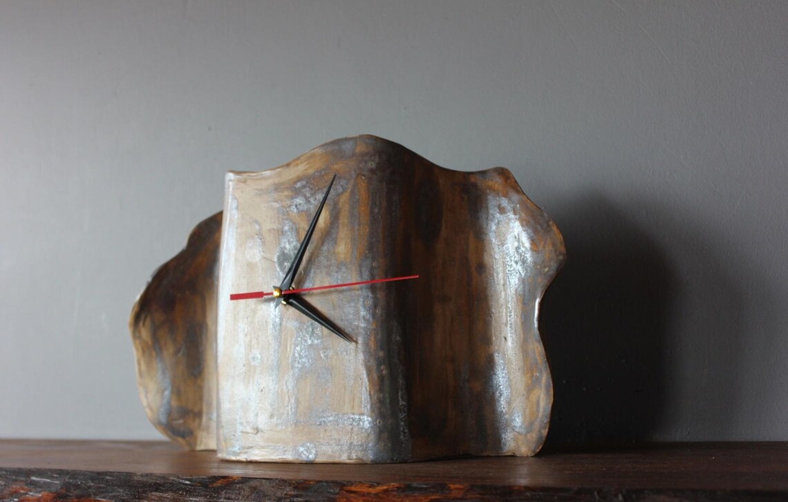 Handmade Ceramic Table Clock - Etsy