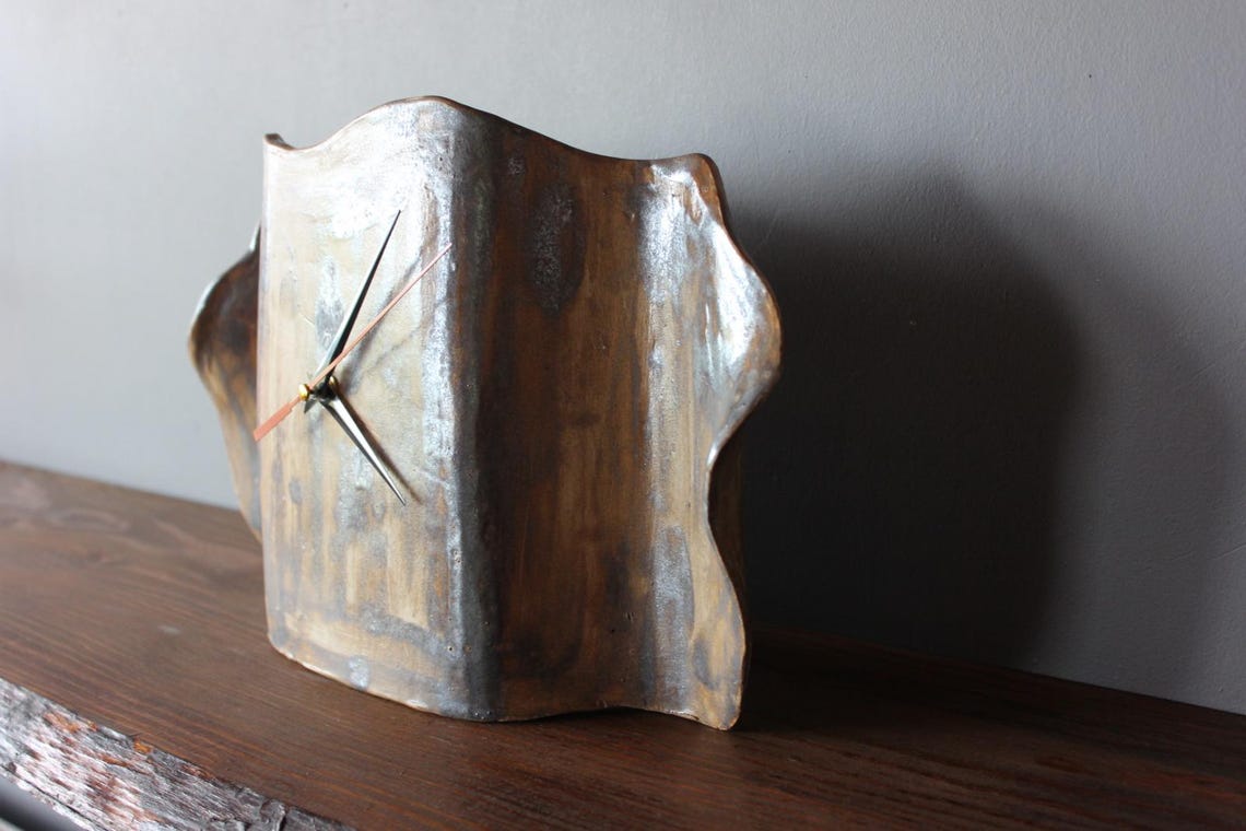 Handmade Ceramic Table Clock - Etsy