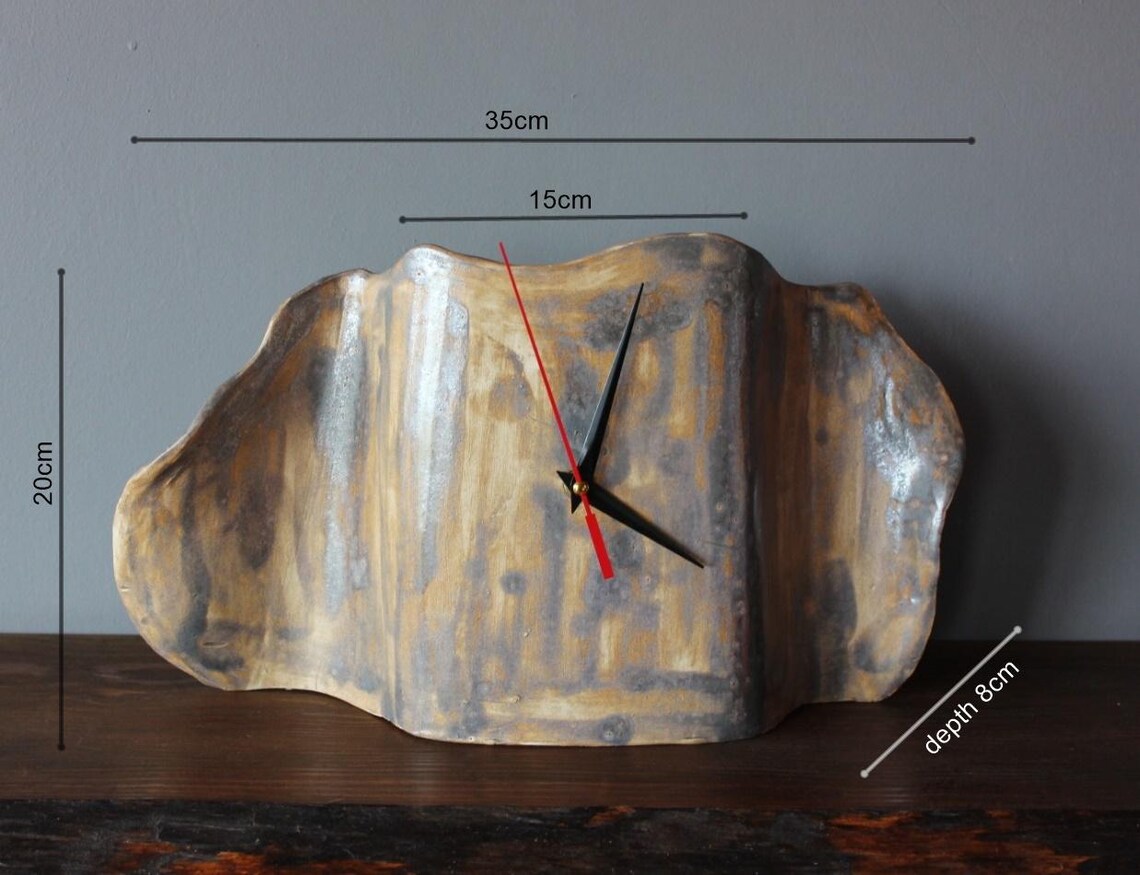 Handmade Ceramic Table Clock - Etsy
