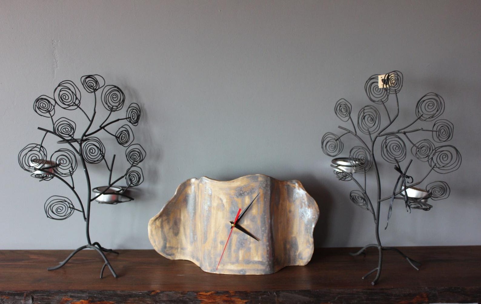 Handmade Ceramic Table Clock - Etsy
