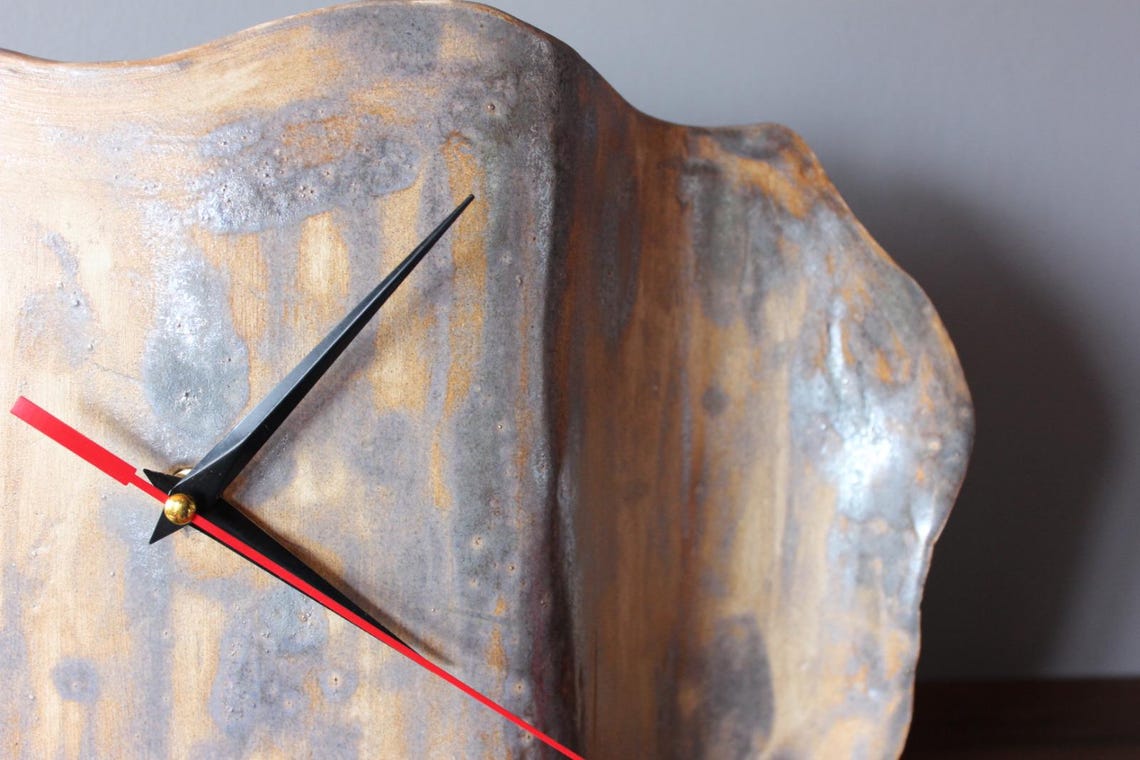 Handmade Ceramic Table Clock - Etsy