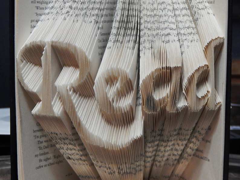 Read Folded Book Art the Perfect Gift for the Avid Reader - Etsy