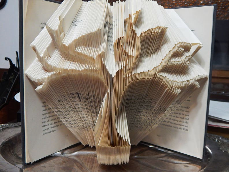 Tree of Life Family Tree Folded Book Art - Etsy