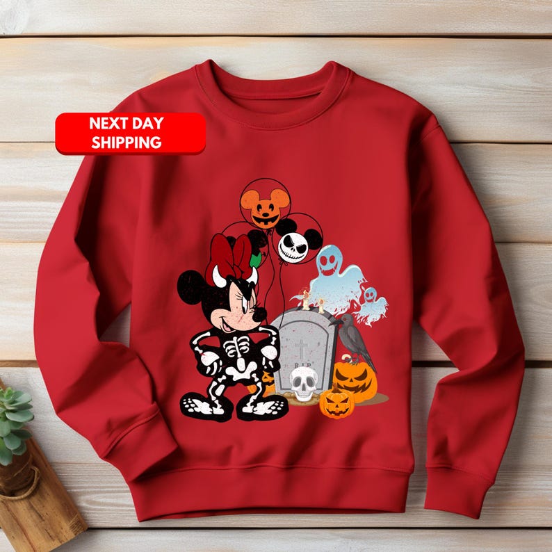 Mickey Mouse Halloween Shirt, Minnie Mouse Skeleton Shirt, Minnie and ...