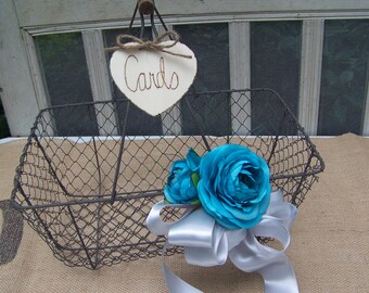 Wedding card basket | Etsy