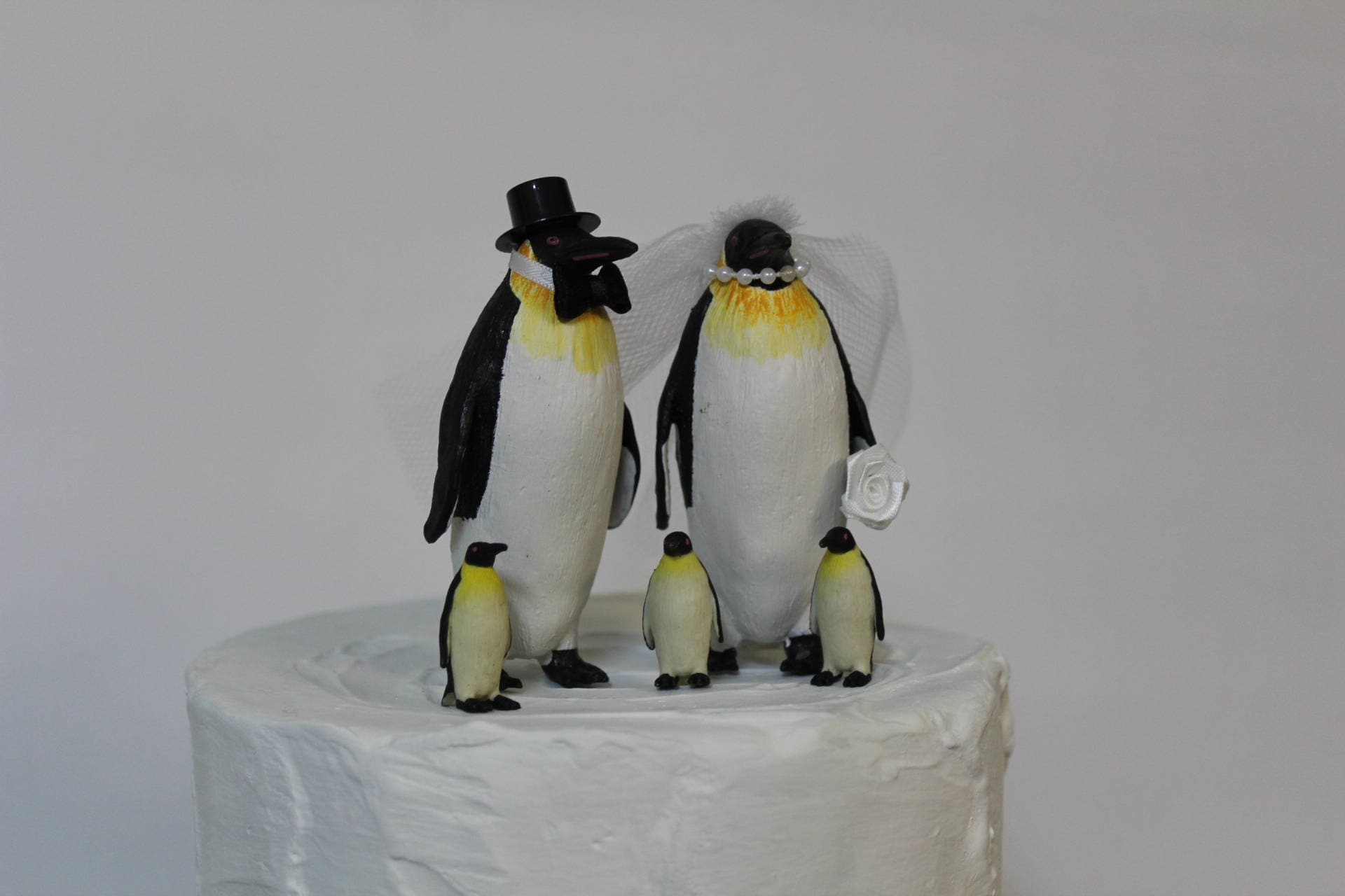 Penguin Cake Topper Penguin Emperador Familia Topper de | Etsy