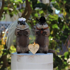 Groundhog Cake Topper, Animal-bride-groom-groundhog-wedding-wildlife ...