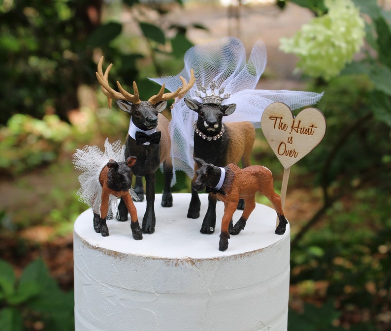 Elk Cake Topper Wedding Cake Topper Woodland Cake Topper - Etsy