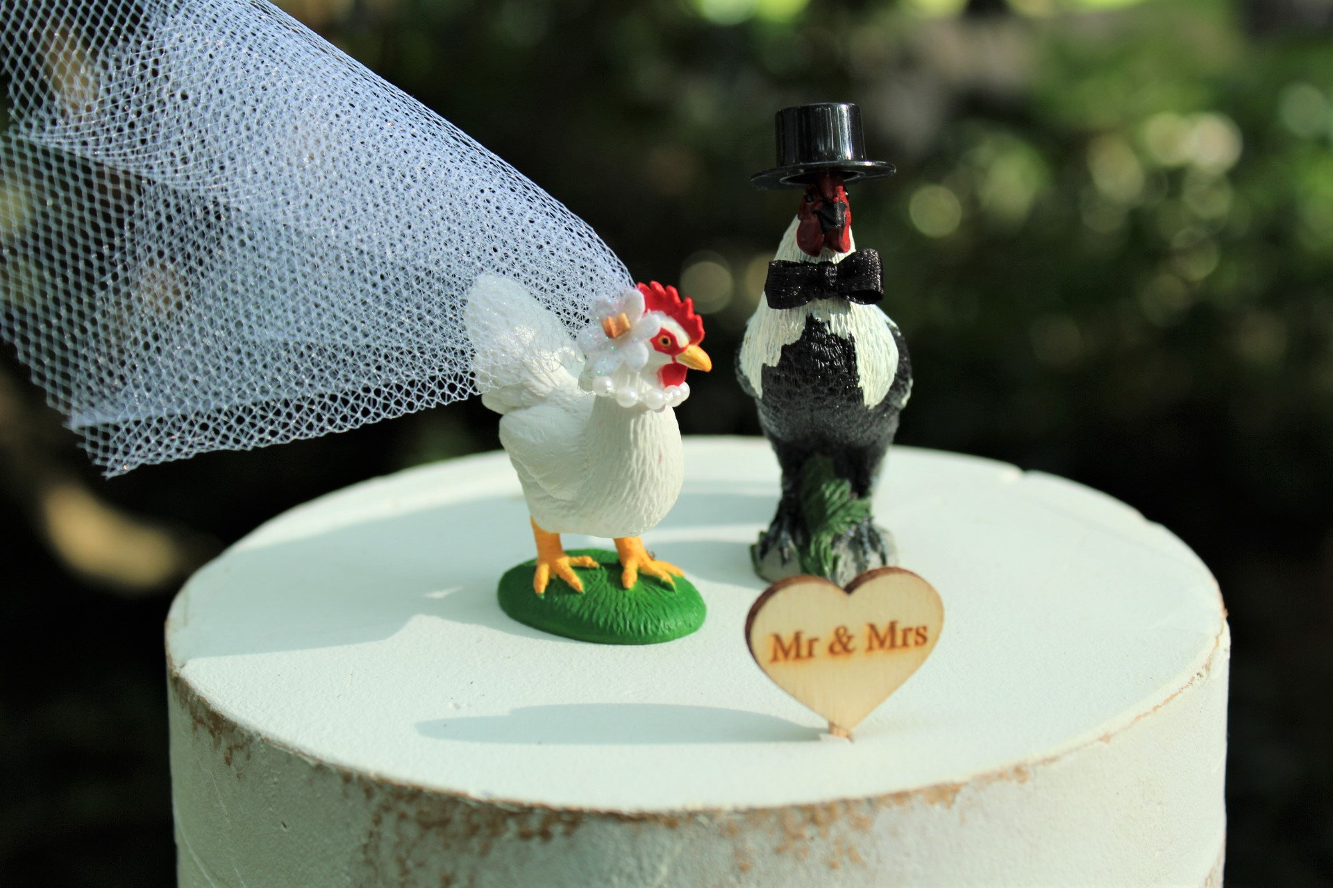 Rooster-hen-chicken-wedding-cake | Etsy