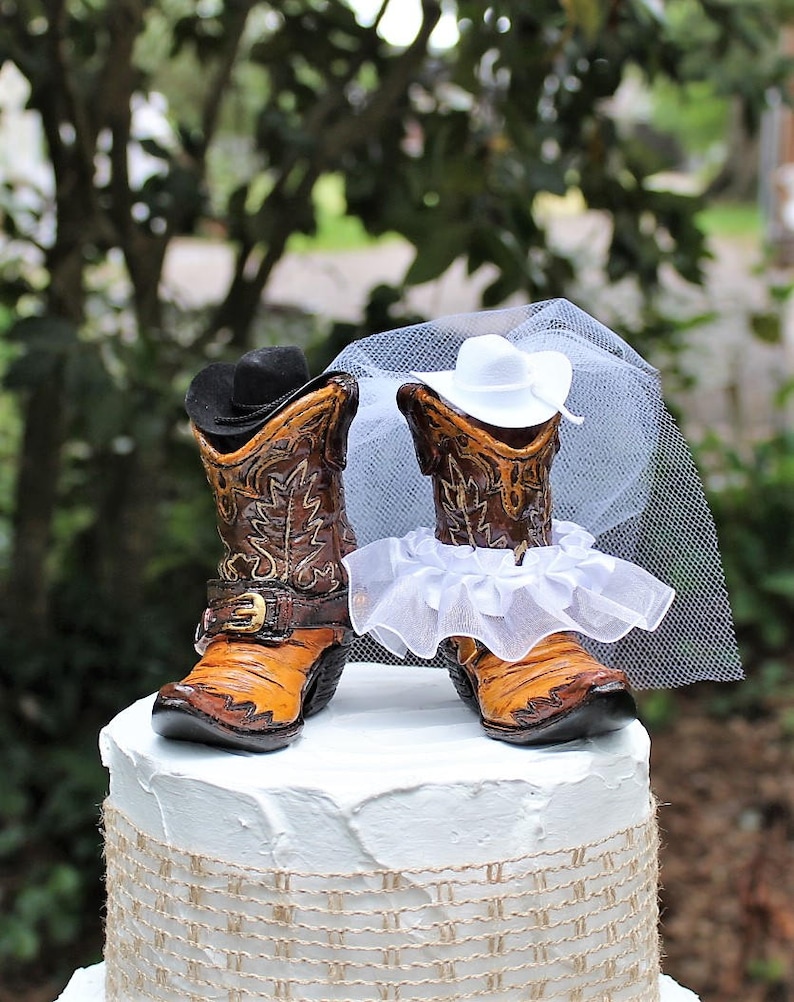 Boot Cake Topper Wedding Cake Topper-western Cowboy | Etsy