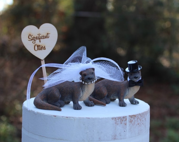 Otter-wedding-bride-groom-animal-unique-funny-wildlife-significant ...