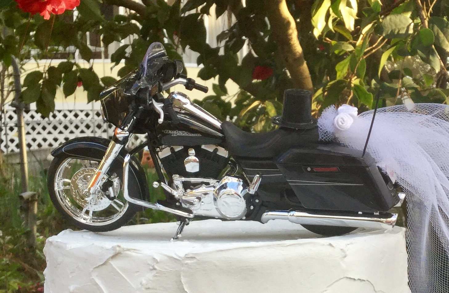 Motorcycle Cake Topper, Harley Davidson 2015 Street Glide Black ...