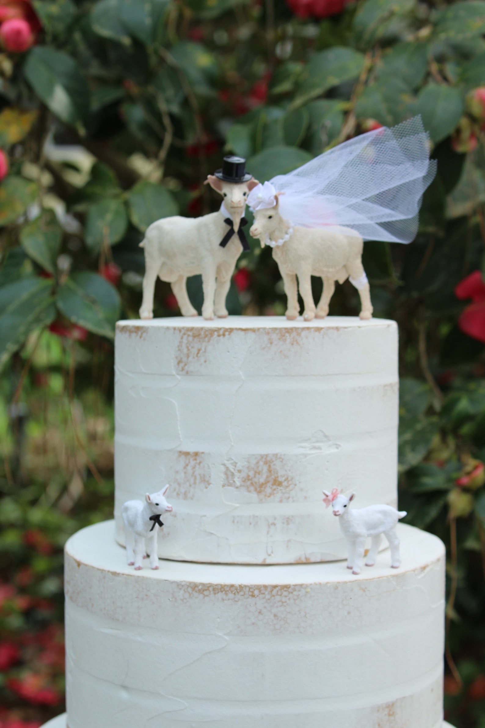 Goat Cake Topper-wedding-farm-animal-billy Goat-nanny Goat-funny-unique ...