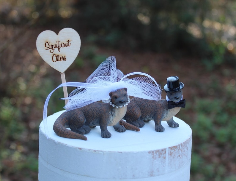 Otter-wedding-bride-groom-animal-unique-funny-wildlife-signifi - Etsy